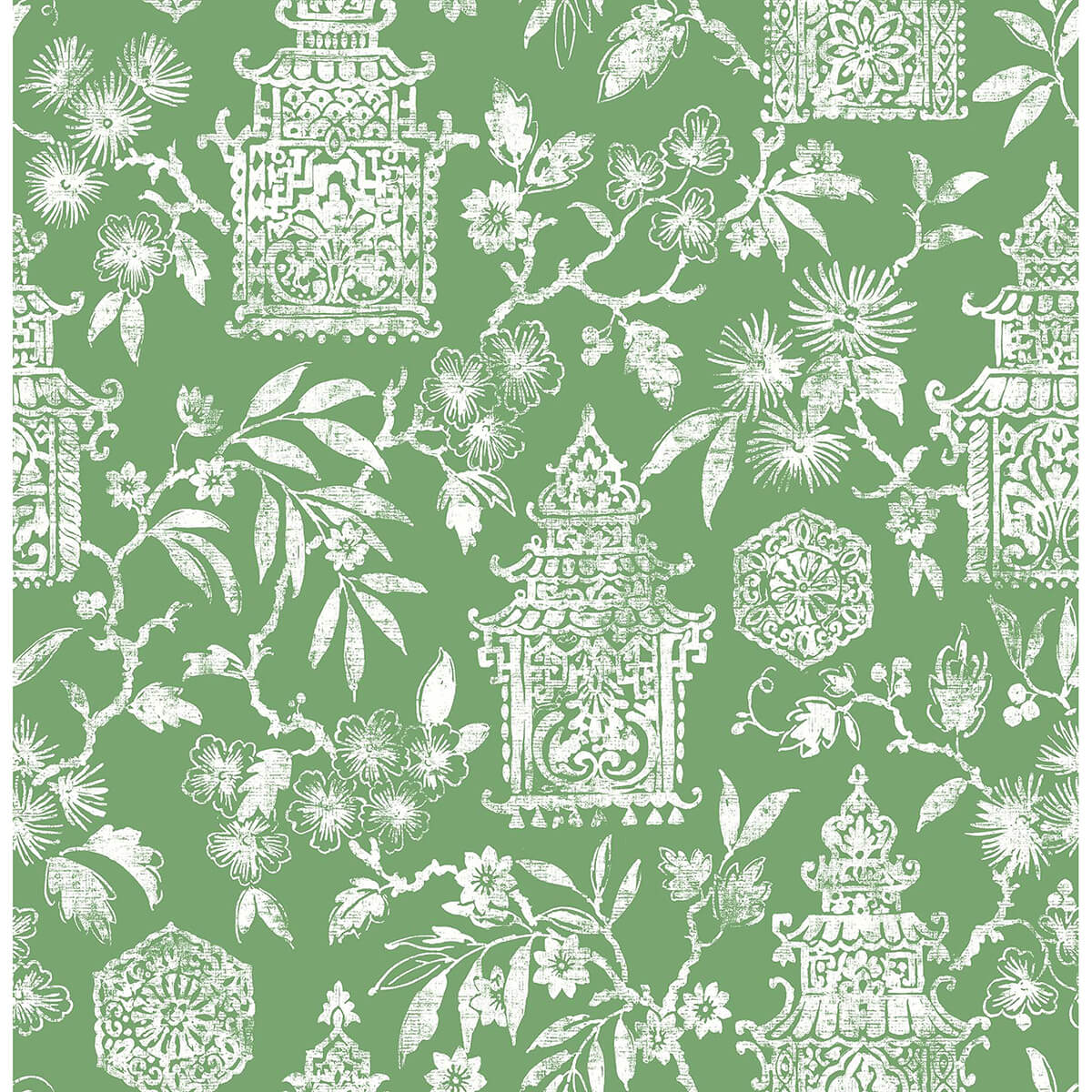 Green Danson Peel & Stick Wallpaper | NuWallpaper NUS4036 – The WorkRoom