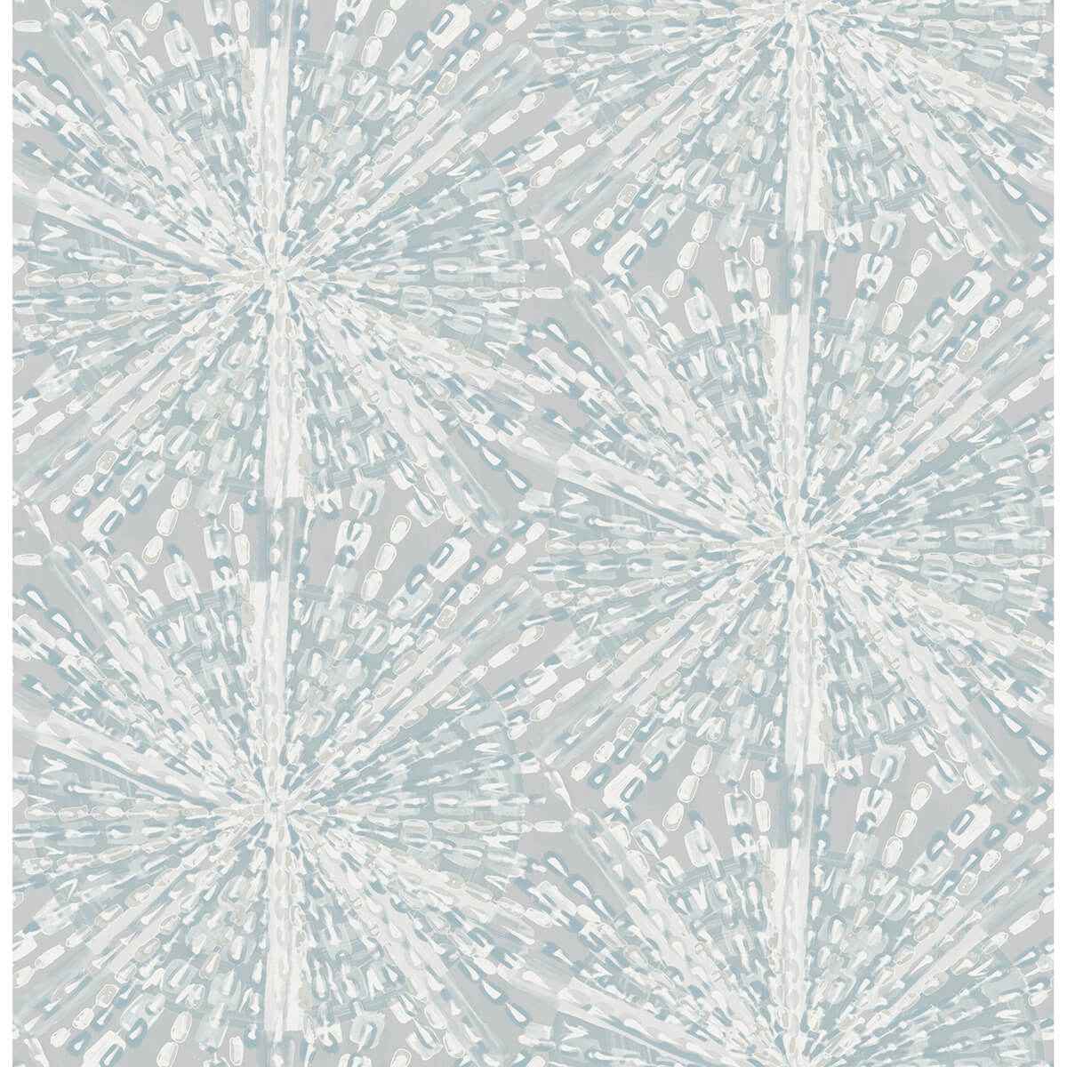 Grey Blue Sunburst Peel and Stick Wallpaper | LLS4118 – The WorkRoom