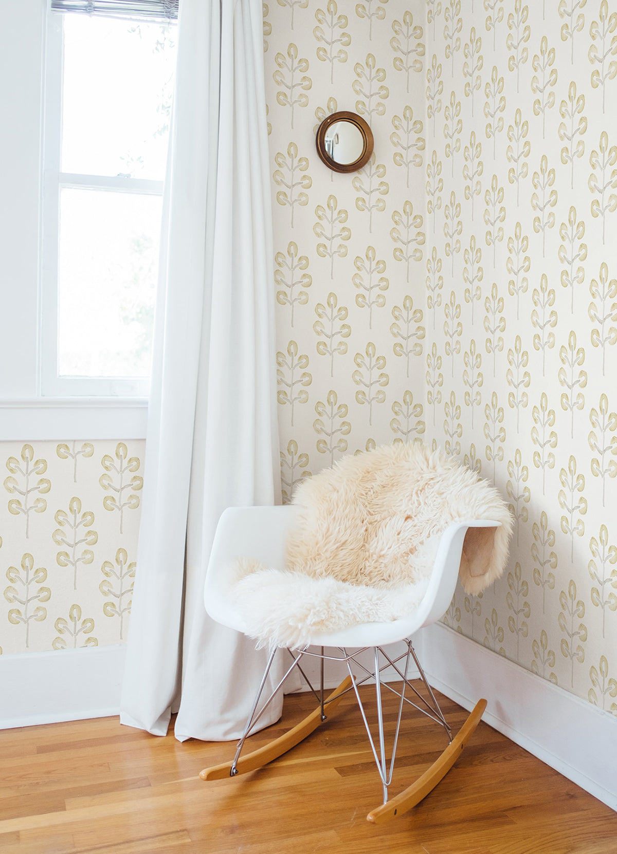 Plum Tree Yellow Botanical Wallpaper - York Wallcoverings – The WorkRoom