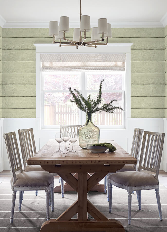Morgan Mint Distressed Wood Wallpaper - York Wallcoverings - 4… | The ...