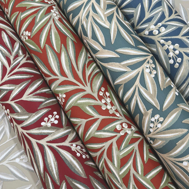 Rowan Wallpaper- Red - York Wallcoverings – The WorkRoom