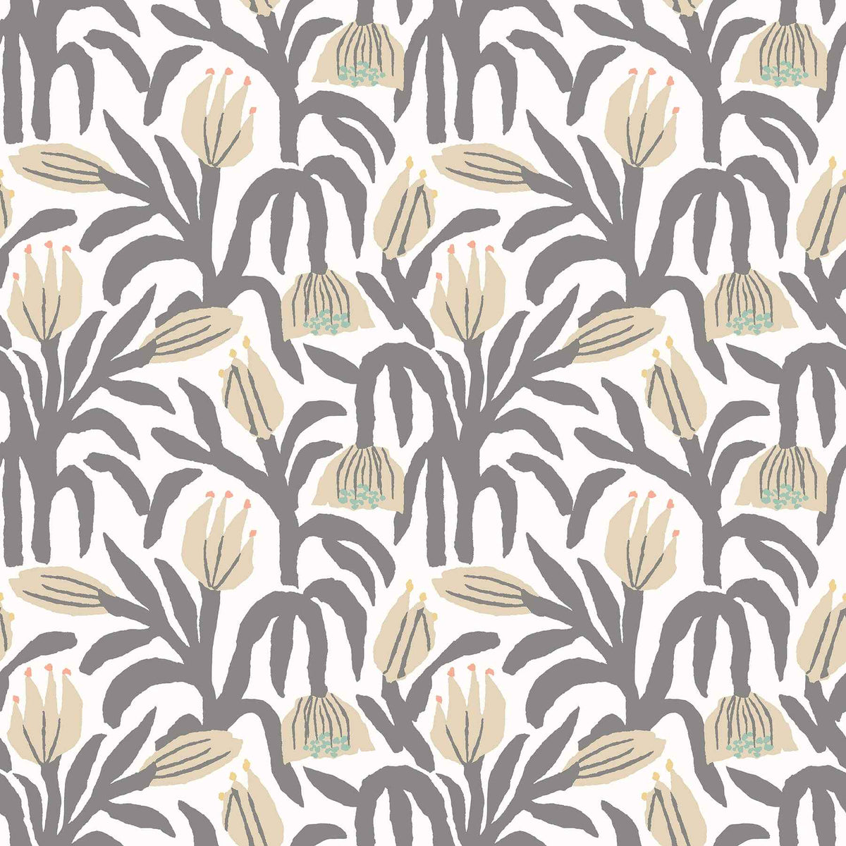 Chunky Flower Black White Peel and Stick Wallpaper | HWA1150PU – The ...
