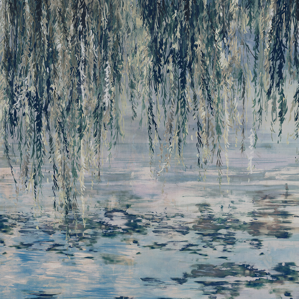 Serenity Navy on Vinyl Iberian Linen - Phillip Jeffries 7382 – The WorkRoom