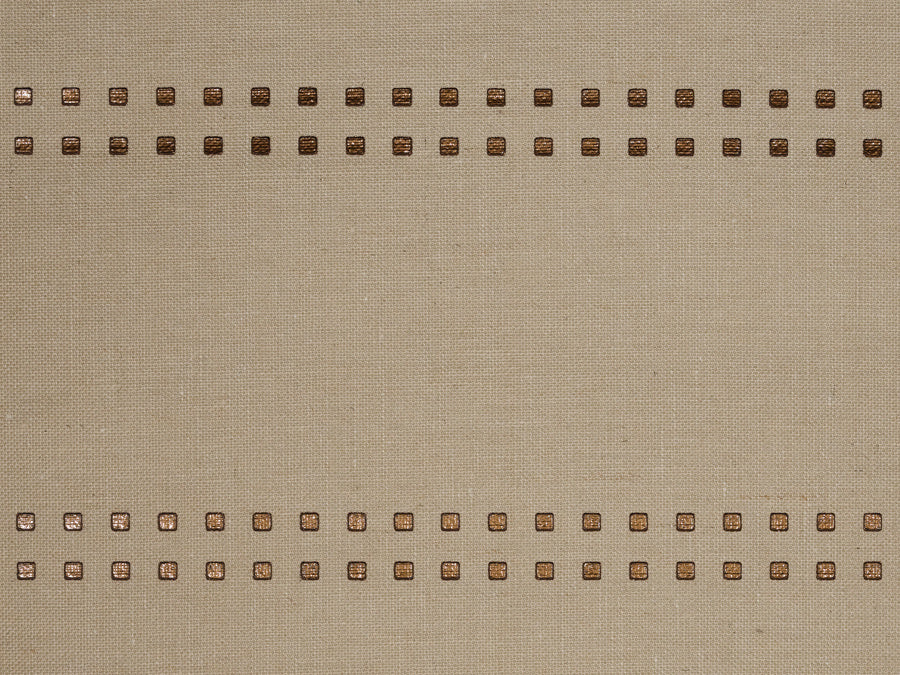 Studs And Stripes Horizontal Bronze on Burlap Jute - Phillip Jeffries ...