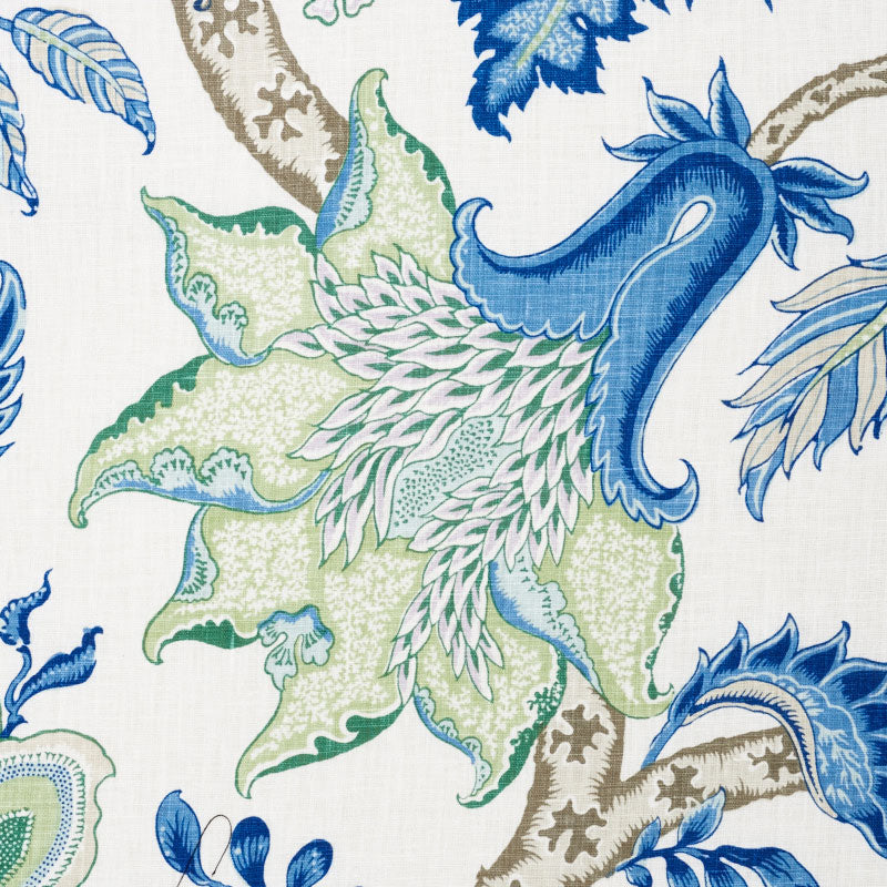 Arborvitae - Viridian & Blue - Schumacher 177372 -Fabric – The WorkRoom