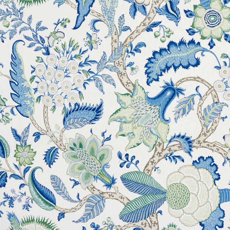 Arborvitae - Viridian & Blue - Schumacher 177372 -Fabric – The WorkRoom